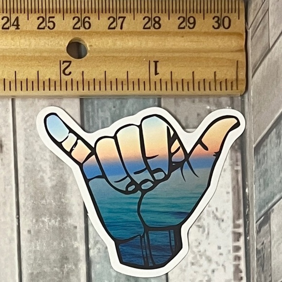 Office | 110 Shaka Brah Hawaiian Culture Surfing Reusable Vinyl Sticker ...